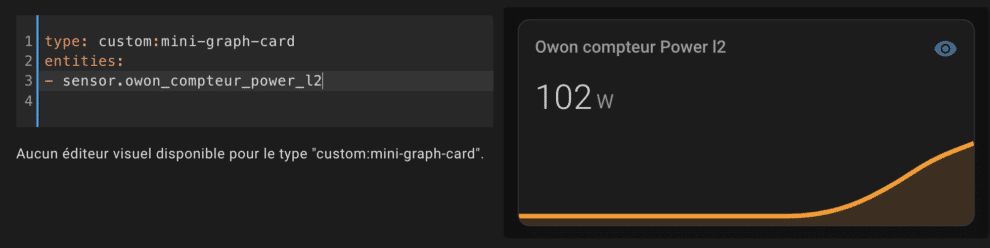 Comment réaliser de beaux graphiques pour Home Assistant avec Mini Graph Card