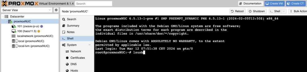 Tout savoir sur l'USB Passthrough sur Proxmox pour vos dongles domotiques