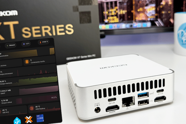 Test Geekom XT12, un mini PC i9 alu très puissant pour Proxmox