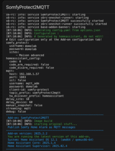 Comment connecter l'alarme Somfy à Home Assistant avec MQTT
